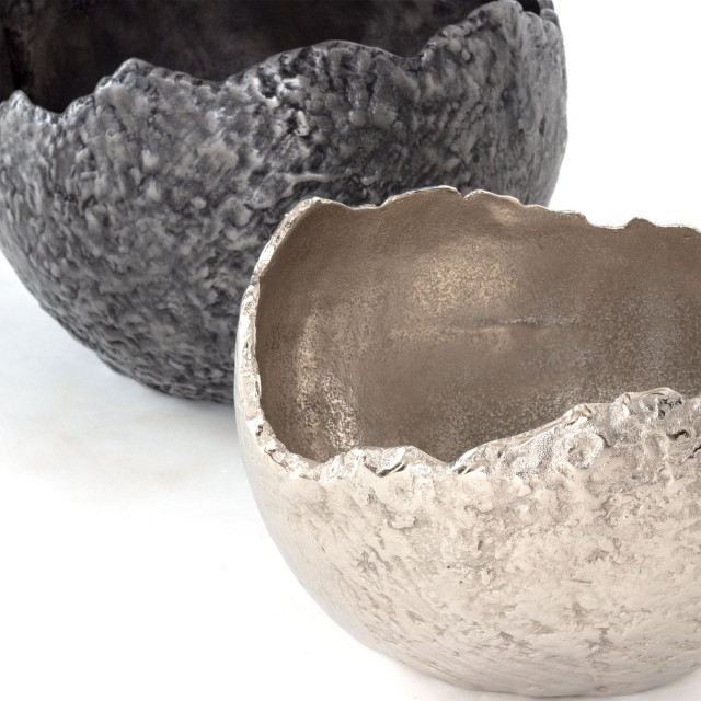 2-Piece Terra Metal Bowls - Contemporary - Decorative Bowls - by Gild ...