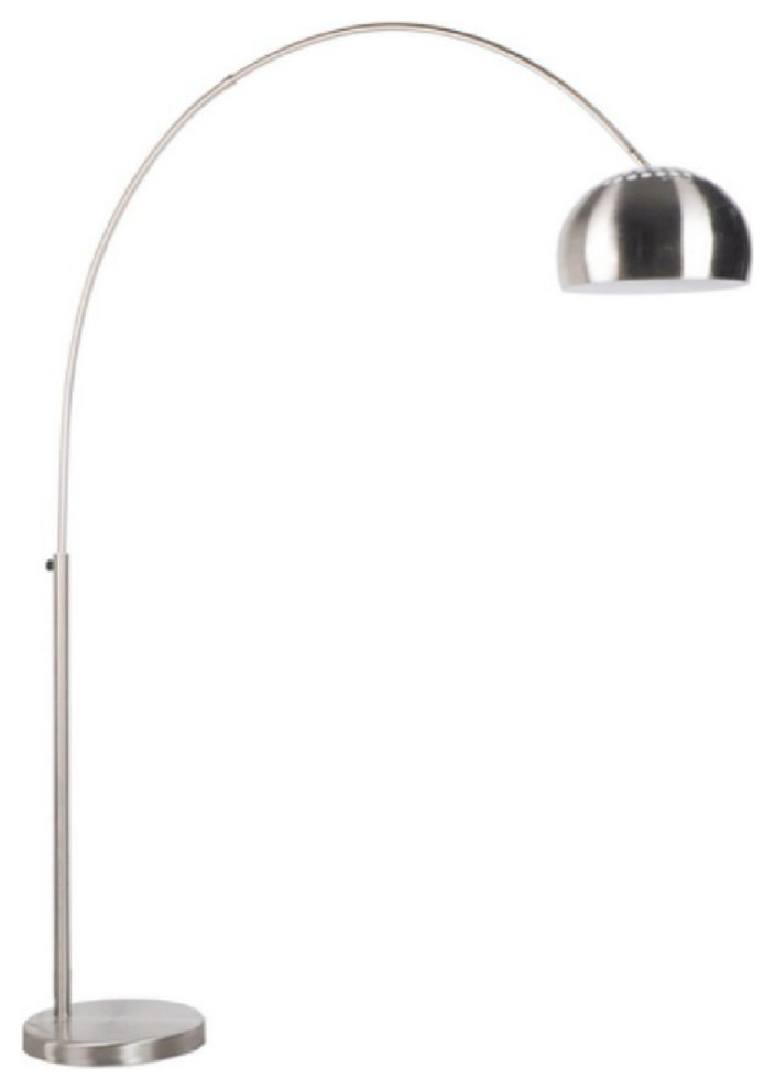 Brushed Metal Arched Floor Lamp, DF Bow - Contemporary - Floor Lamps ...