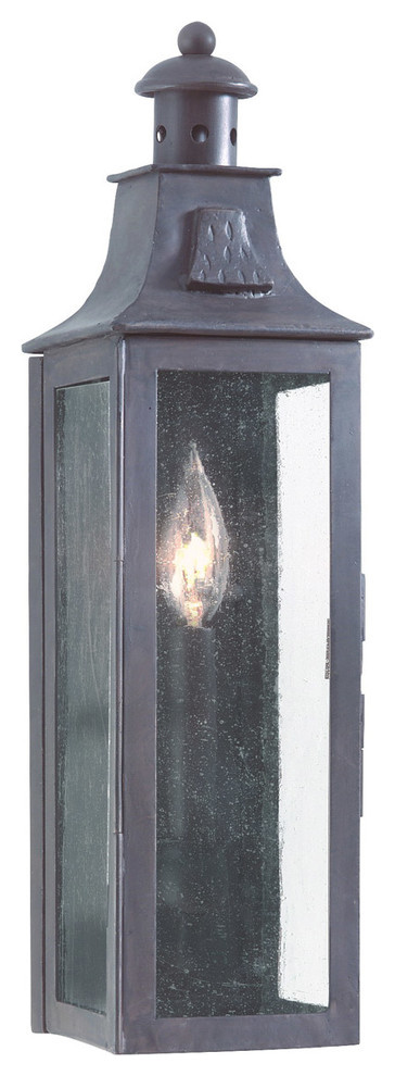 Newton, Pocket Outdoor Wall Lantern, 1 Light, Old Bronze Finish, Clear Glass - Contemporary ...