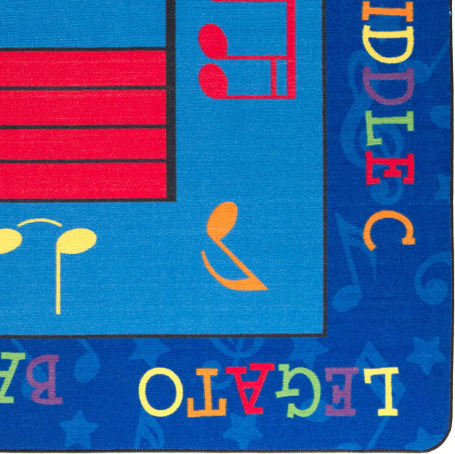 Flagship Carpets VA121-58A 10'9" X 13'2" Fun With Music Educational Rug ...