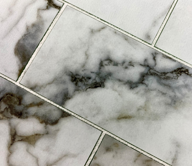 Bianco Carrara 3x6 Glass Subway Accent & Backsplash Wall Tile ...