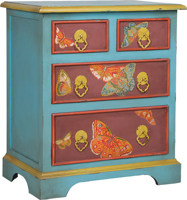 Guild Master Caravan Cottage Side Chest - Farmhouse - Accent Chests And ...