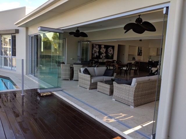 Outback Frameless Glass Bifolding door system - Modern - Gold Coast ...