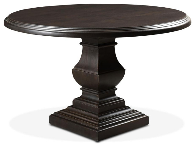 Toulon 60In Vintage Brown Round Dining Table - Contemporary - Dining ...