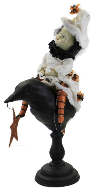 Dee Foust-Harvey Kallie's Crow Polyresin Halloween Witch 81029, 14.75 ...