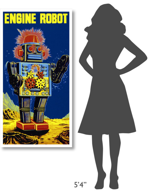 "Engine Robot" Digital Paper Print by Retrobot, 14"x26", 26"x50 ...