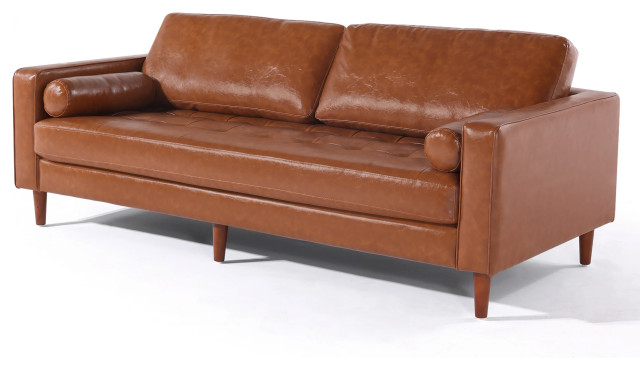 Cosmic Modern Contemporary Leather Armchair - Midcentury - Sofas - by ...