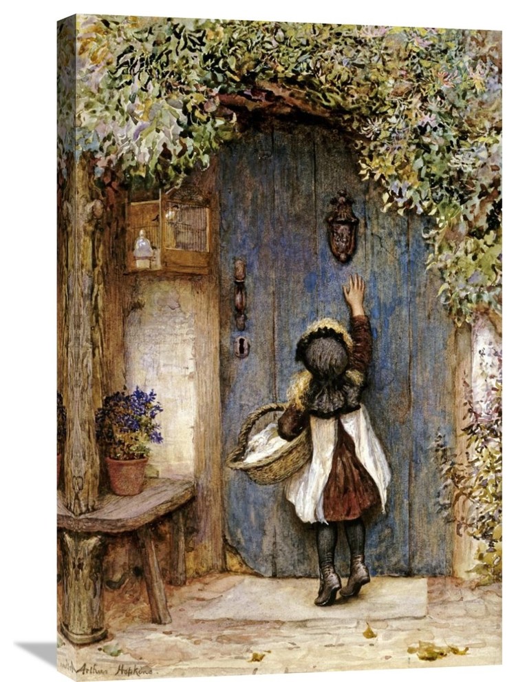 "The Visitor" Artwork, 19.947" x 30" - Traditional - Prints And Posters ...