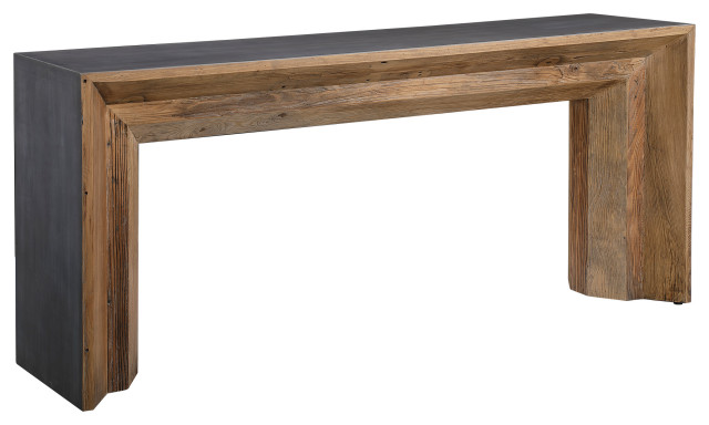Uttermost Vail Reclaimed Wood Console Table - Rustic - Console Tables ...