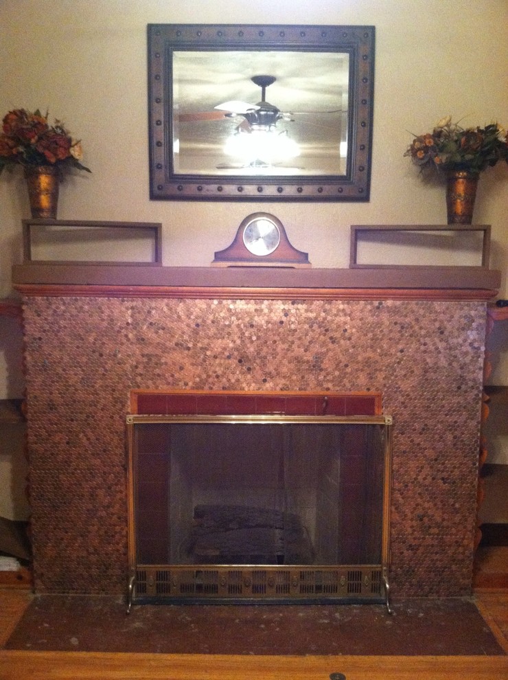 Bask in the Glow of a Copper Fireplace