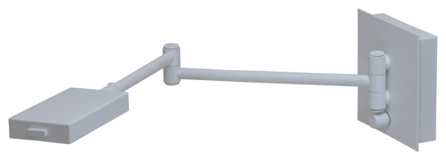 Generation Swing Arm LED Wall Lamp, White - Modern - Swing Arm Wall ...