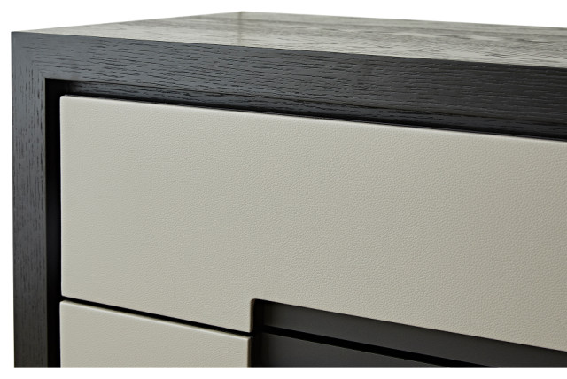 Leather Panel Chest of Drawers | Liang & Eimil Ardel - Transitional ...