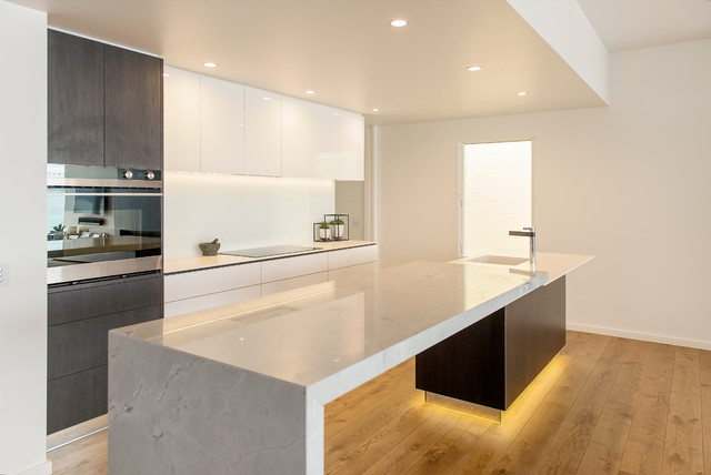 Zenith Dekton & Super White Quartzite Kitchen - Modern - Kitchen ...