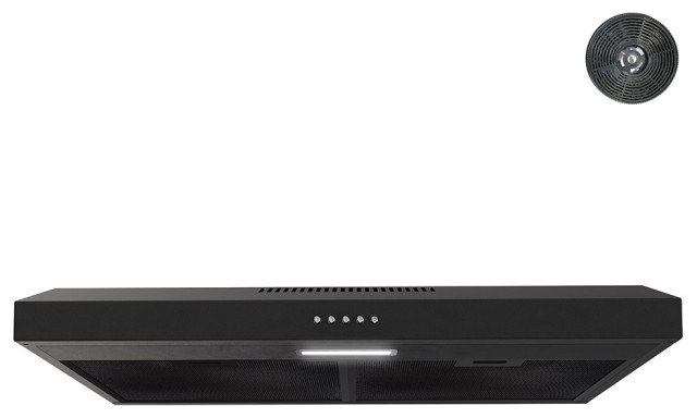 Streamline 30" Castellaro Ductless Undermount Range Hood, Grit Black ...