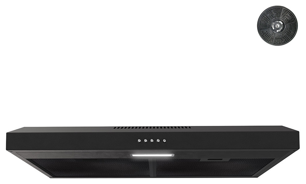 Streamline 30" Castellaro Ductless Undermount Range Hood, Grit Black ...