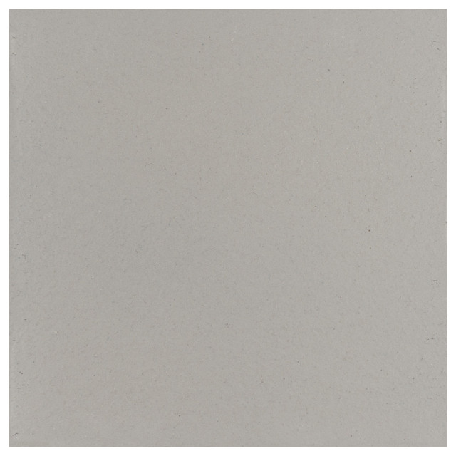 Klinker Ceramic Floor and Wall Quarry Tile Sample, Gray - Transitional ...