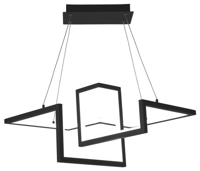 Minecraft LED Pendant, Black - Modern - Pendant Lighting - by LAMPS ...