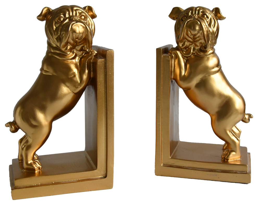 Bulldog Bookends - Contemporary - Bookends - by GALT | Houzz