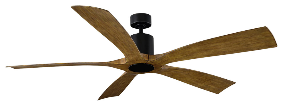 Aviator 5-Blade Ceiling Fan, Graphite/Weathered Gray - Transitional ...