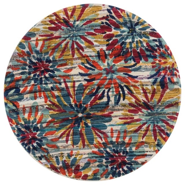 Loloi Aria Ar07 Ivory/Multi Rug 3'6"x5'6", 3'0"x3'0" Round ...