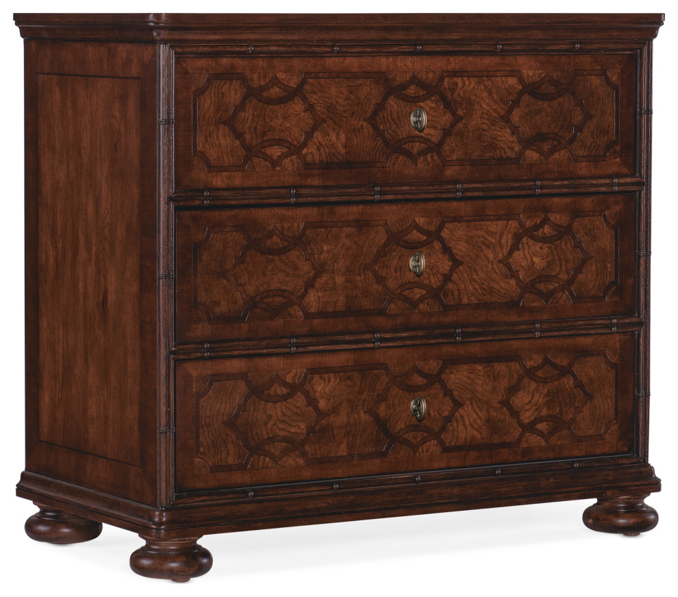 Charleston Three-Drawer Nightstand - Traditional - Nightstands And ...