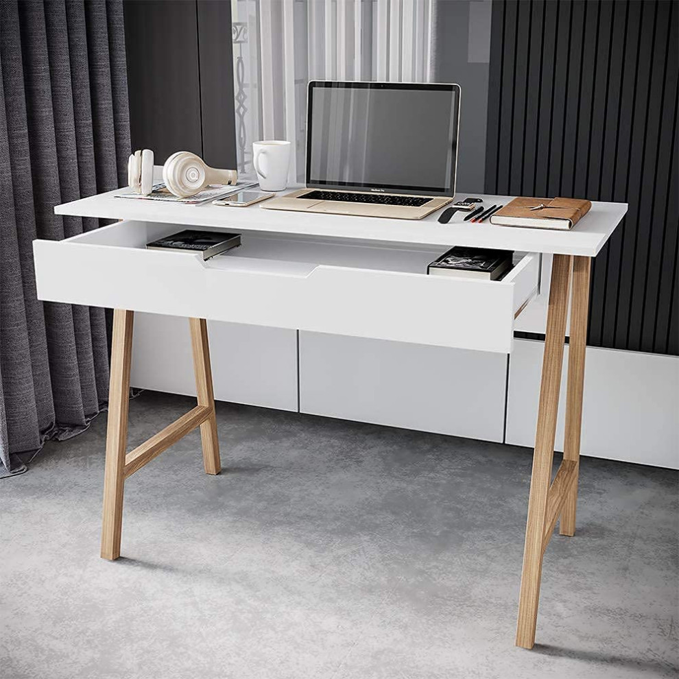 42 Inch Computer Desk with Drawer - Transitional - Desks And Hutches ...