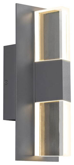 Tech Lighting Lyft 12" Sconce, Charcoal 827 UNV SP ...