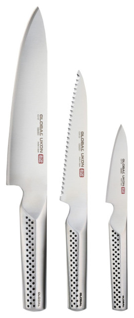 Global Ukon GU-3001 - 3 Pc. Knife Set - Traditional - Knife Sets - by ...