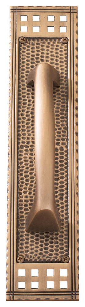 Arts And Crafts Pull Plate 2-1/2"x11-1/4" - Craftsman - Cabinet And ...