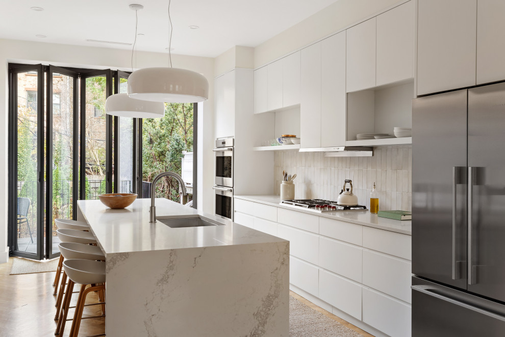 Brooklyn Townhouse - Contemporary - Kitchen - by Gloria Kilbourne ...