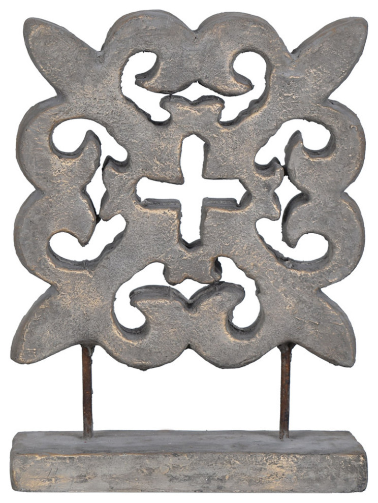 Pierce Decorative Object or Figurine, Grey Wash - Mediterranean ...