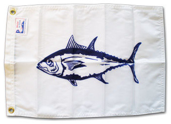 Tuna, 12"x18" Nylon Flag - Beach Style - Flags And Flagpoles - by ...
