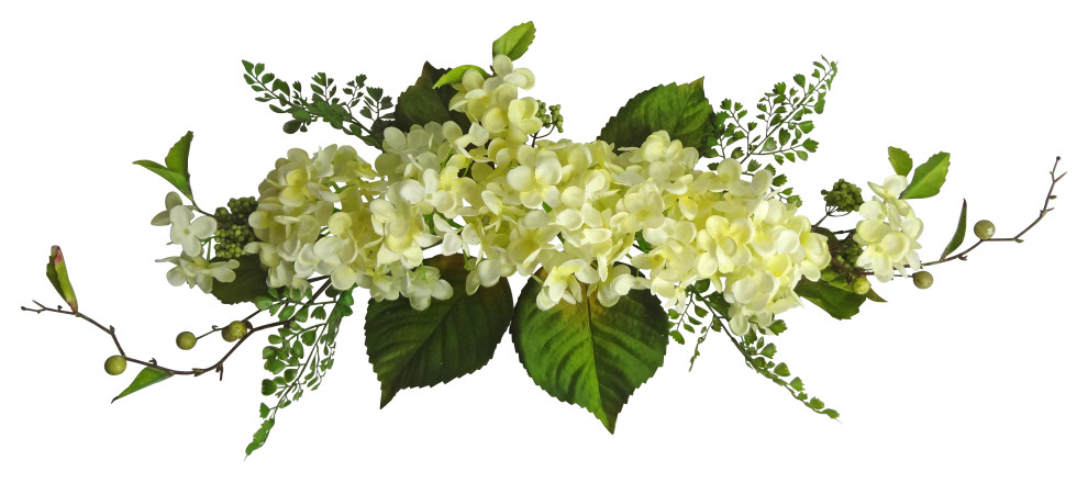 26" Hydrangea Swag - Victorian - Wreaths And Garlands - by Artisan ...