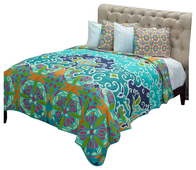 Rizzy Home 106"x92" Quilt - Contemporary - Quilts And Quilt Sets - by ...