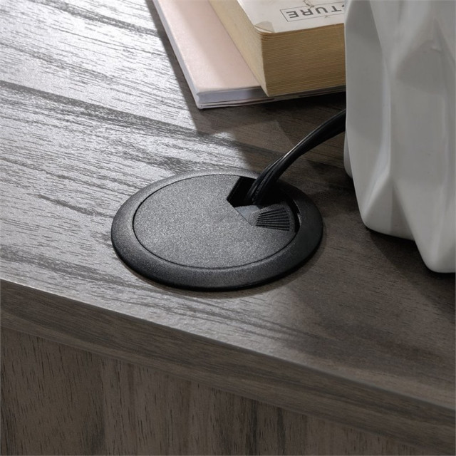 Home Square 2-Piece Set with Executive Desk & Library Base Storage ...