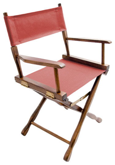 Gold Medal 18" Walnut Classic Director's Chair - Contemporary - Folding ...