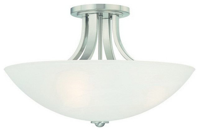 Dolan Designs Fireside, 3-Light Semi-Flush Mount - Transitional - Flush ...
