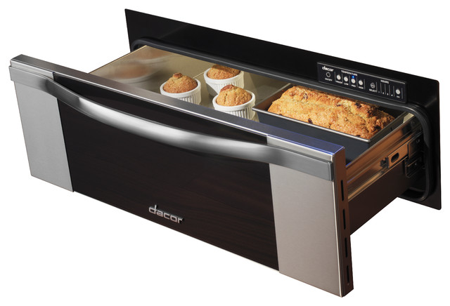 Dacor Renaissance 30" Warming Drawer, Stainless Trim w/ Black Glass ...