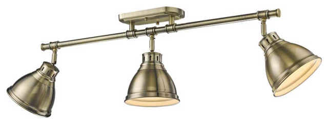 Golden Lighting 3602-3SF AB-AB Duncan Semi-Flush - Track Light ...