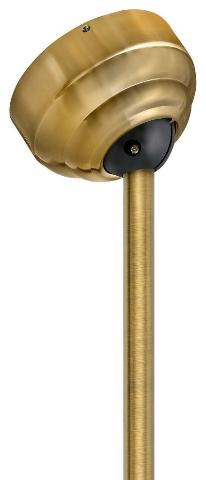 6 Inch Sloped Ceiling Canopy Kit-Heritage Brass Finish - Downrods ...