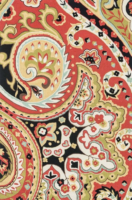 Loloi Francesca Collection Rug, Red and Black, 2'3"x3'9 ...