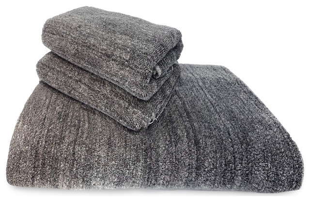 eco-melange Rayon Bamboo Cotton Towels, 1 Bath Sheet, 2 Hand Towels ...