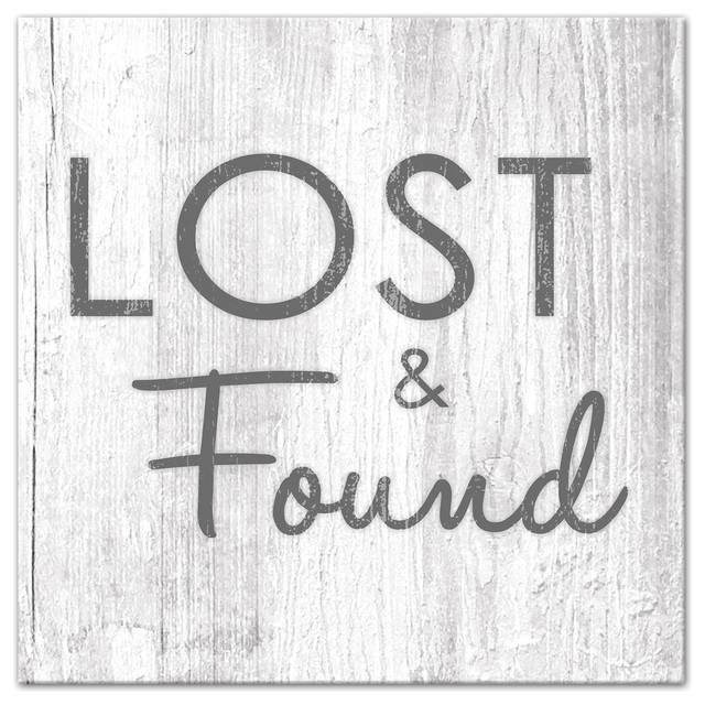 Lost and Found Laundry Room Wall Art - Contemporary - Novelty Signs ...