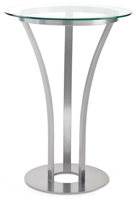 Glamorous Glass Table, Table Height - Contemporary - Indoor Pub And ...