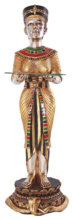 Design Toscano Egyptian Queens Faithful Servant Table - Traditional ...