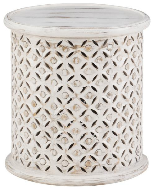 Inora Side Table White - Farmhouse - Side Tables And End Tables - by ...