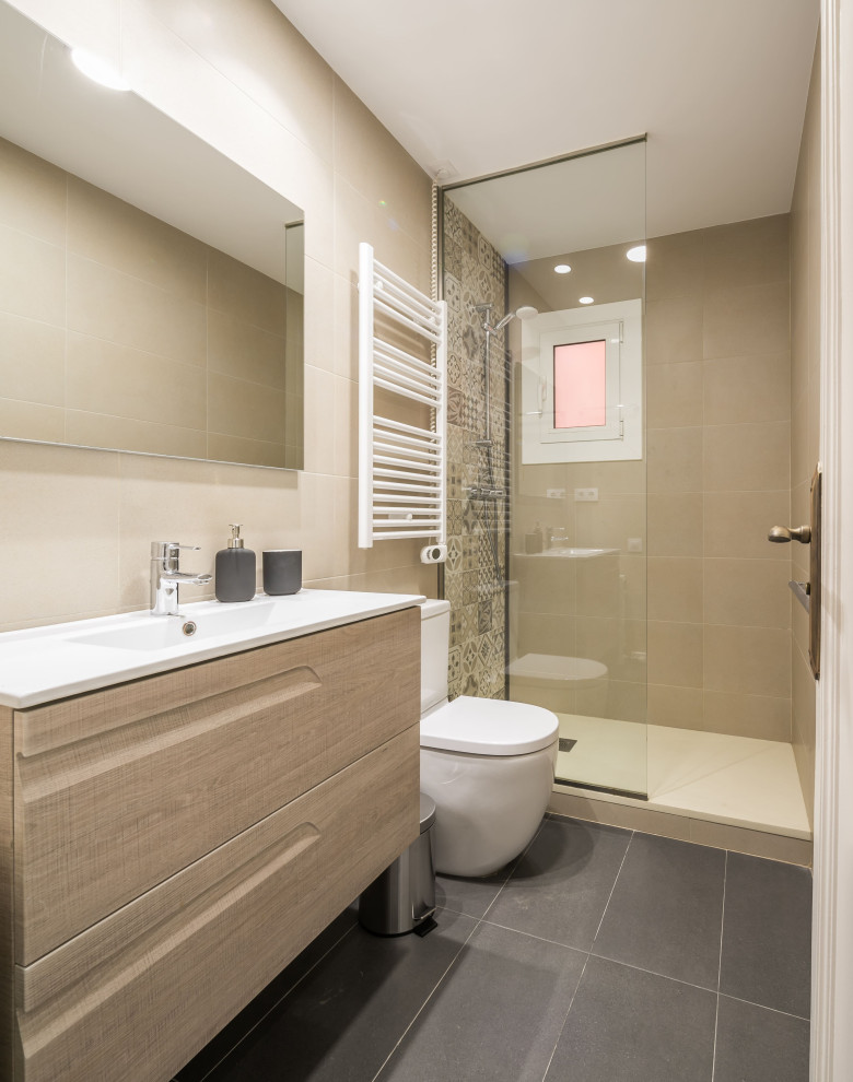 Cuarto de baño moderno con ducha - Modern - Bathroom - Barcelona - by ...