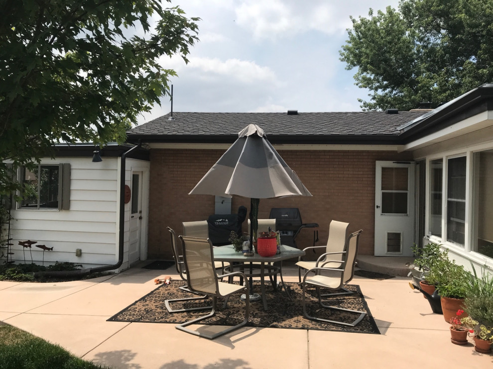 Mid-Century Brick Ranch Patio Shade
