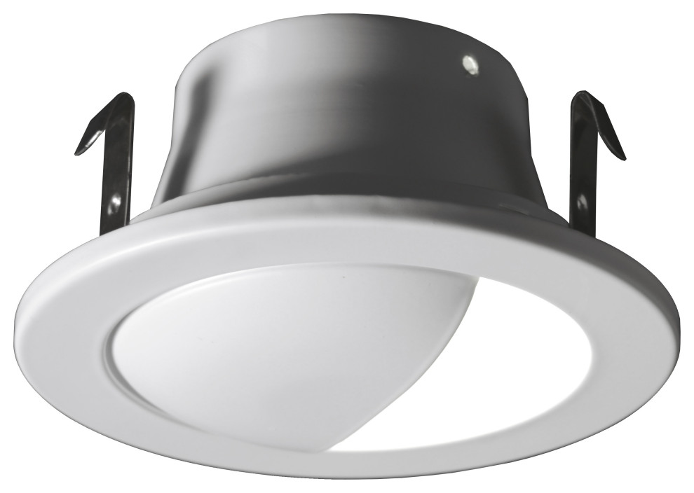NICOR Lighting 4 inch White Recessed Wall Wash Trim for MR16 Bulb ...