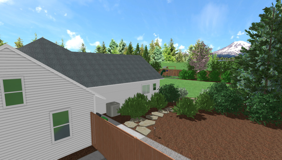 New Built Farmhouse Landscape Design - Farmhouse - Landscape - Seattle ...